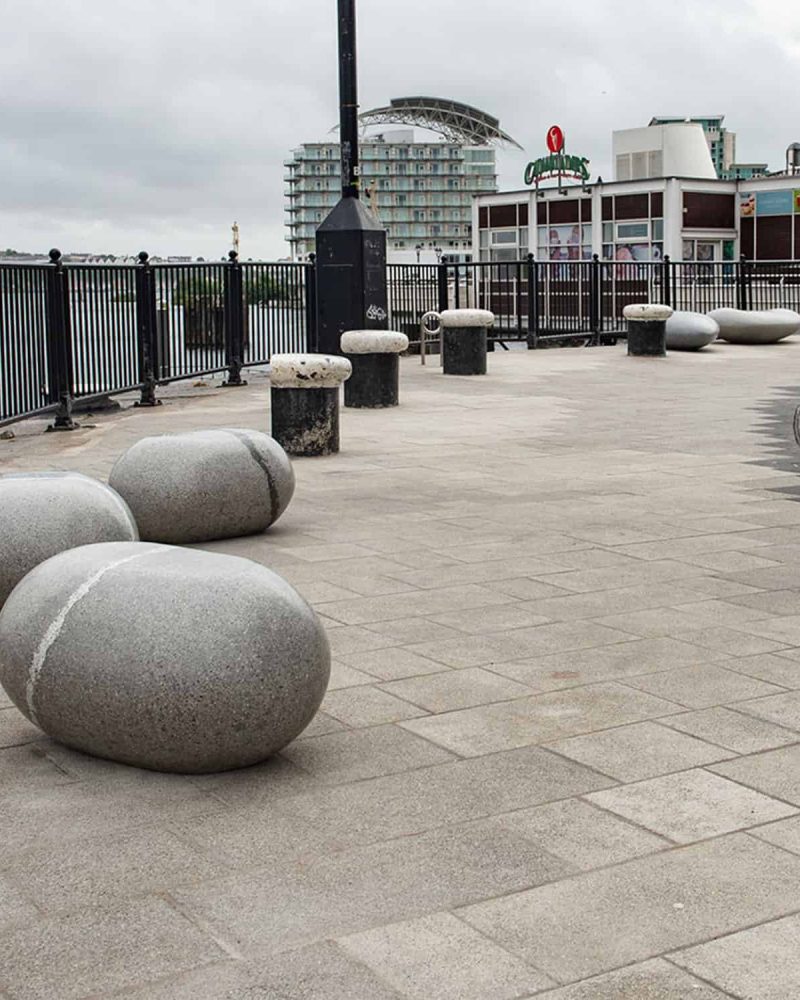 Concrete Cobble Seats - Nu Eden